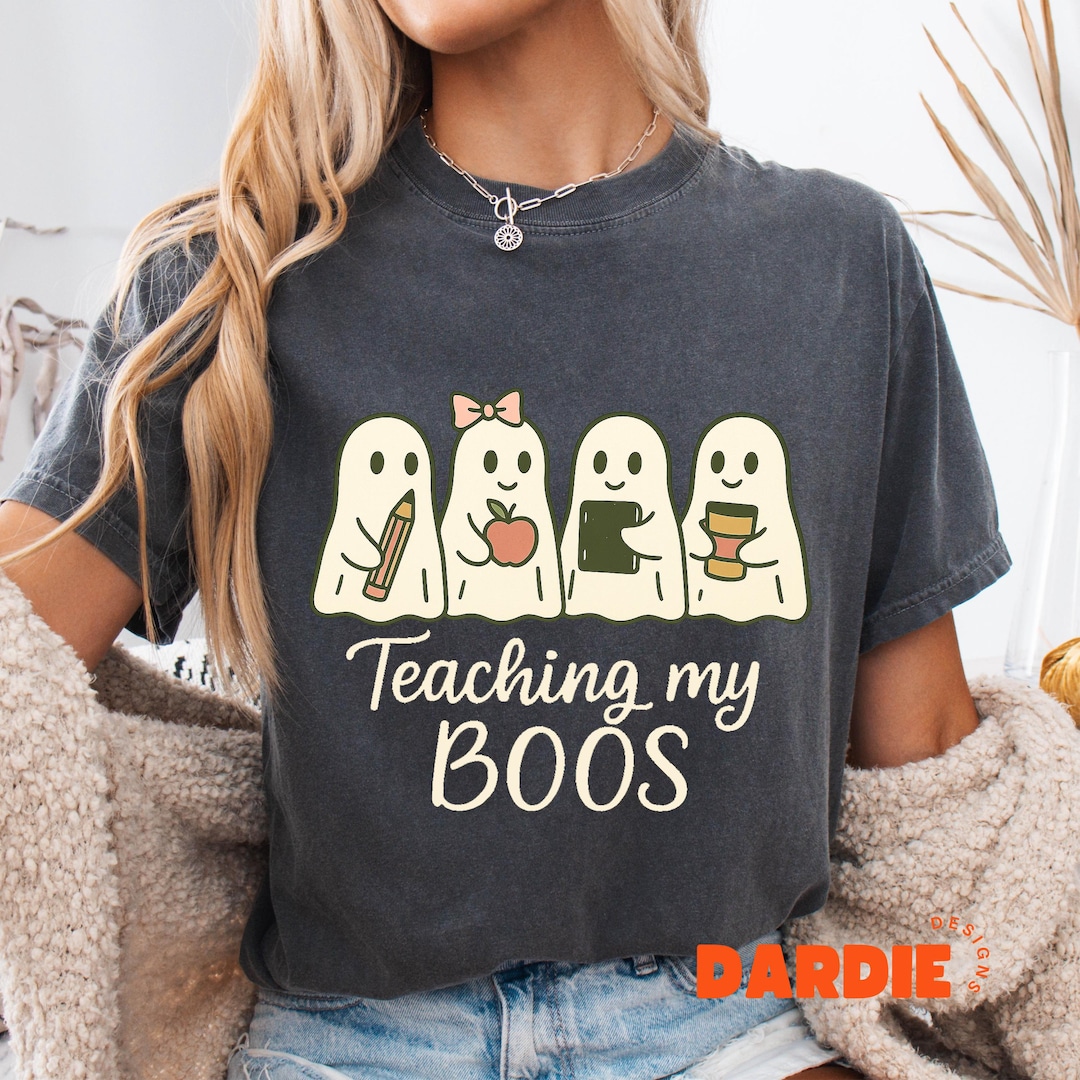 Halloween Teacher PNG, Teaching My Boos PNG, Spooky Season Teacher ...