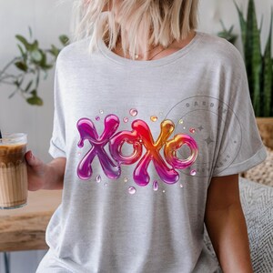 XOXO Valentine's Day PNG 3d Dripping XOXO Valentine Png Sublimation ...