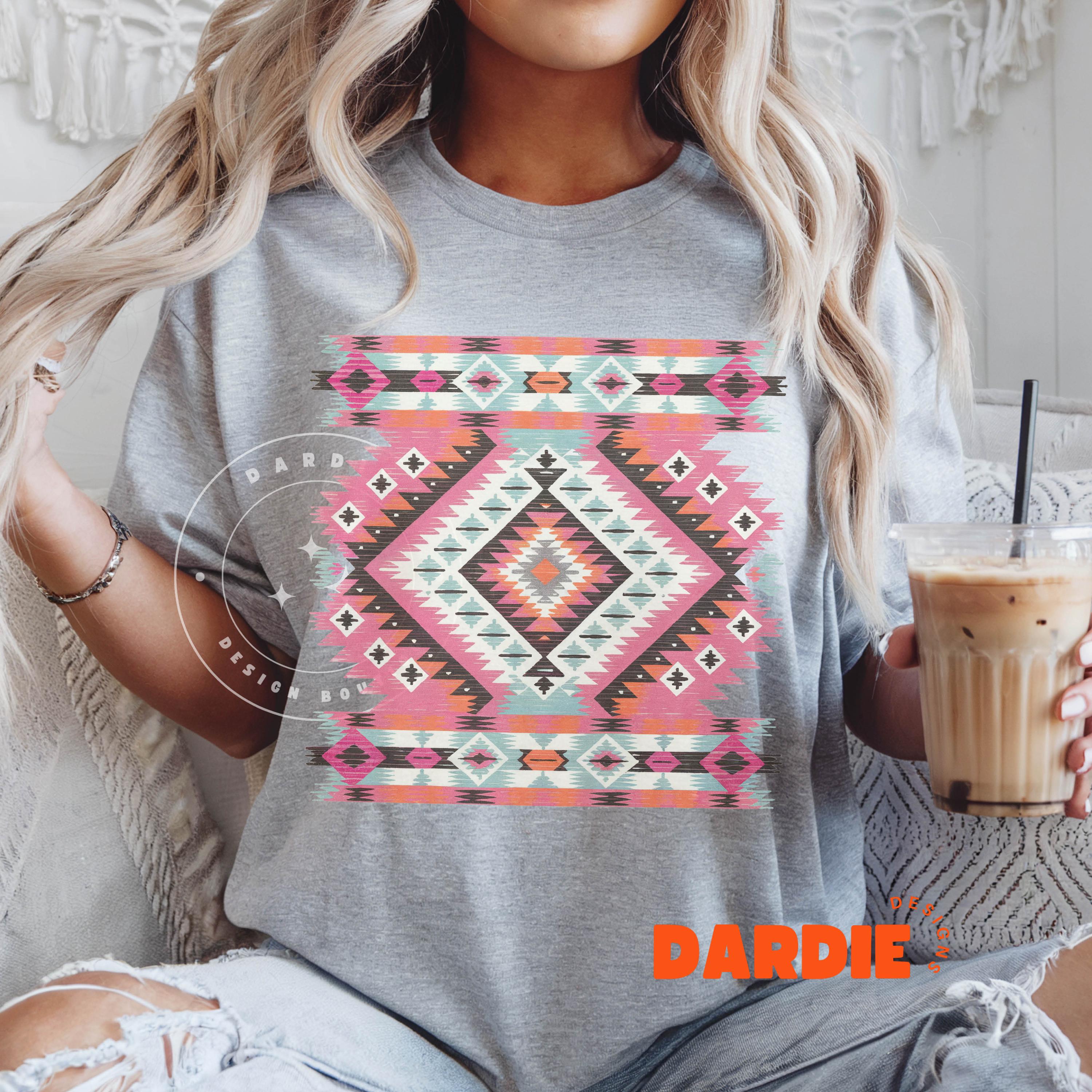 Boho Aztec PNG Country Western Southwestern Tribal Sublimation Design ...