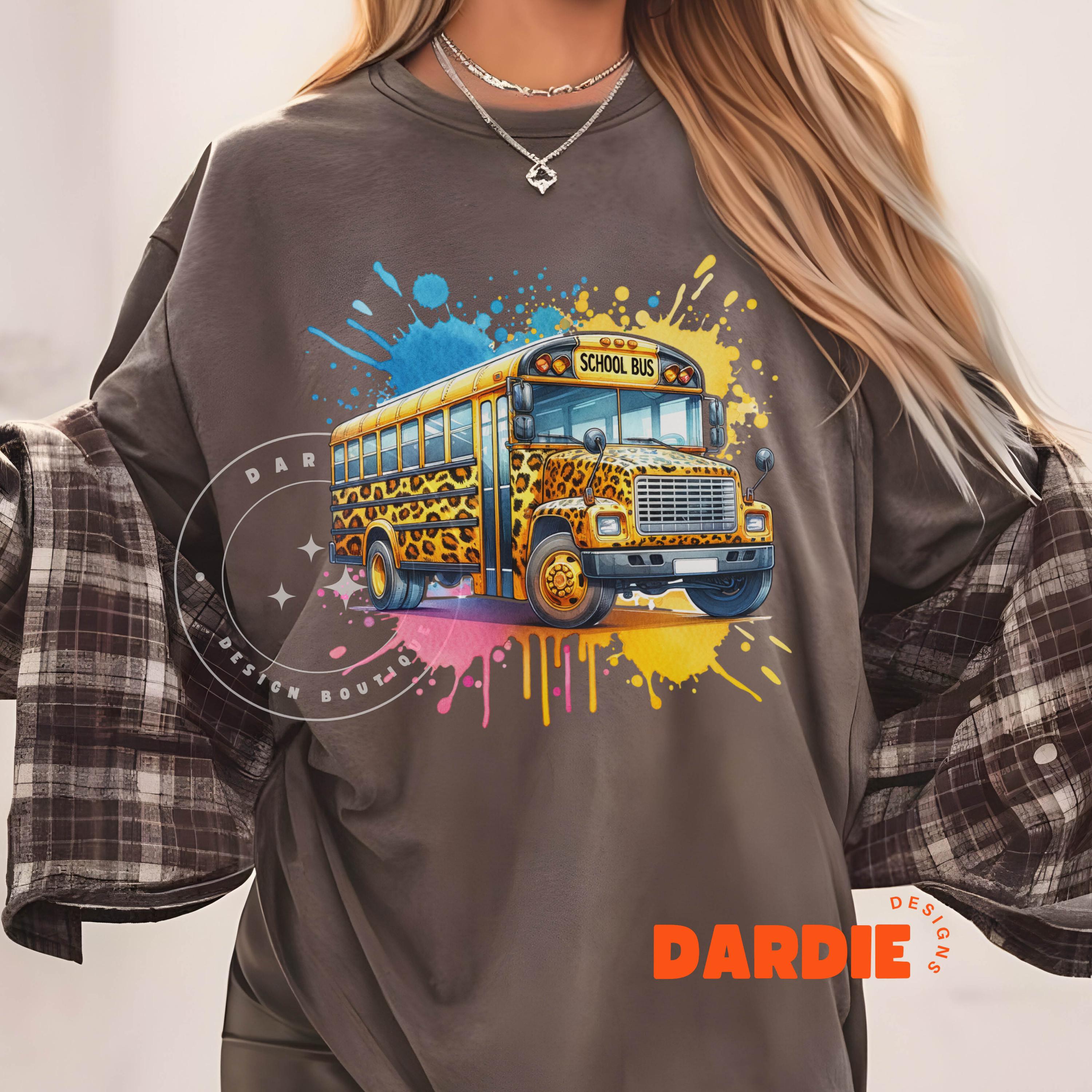 Bus Driver PNG School Bus Png Shirt Design for School Bus Driver ...