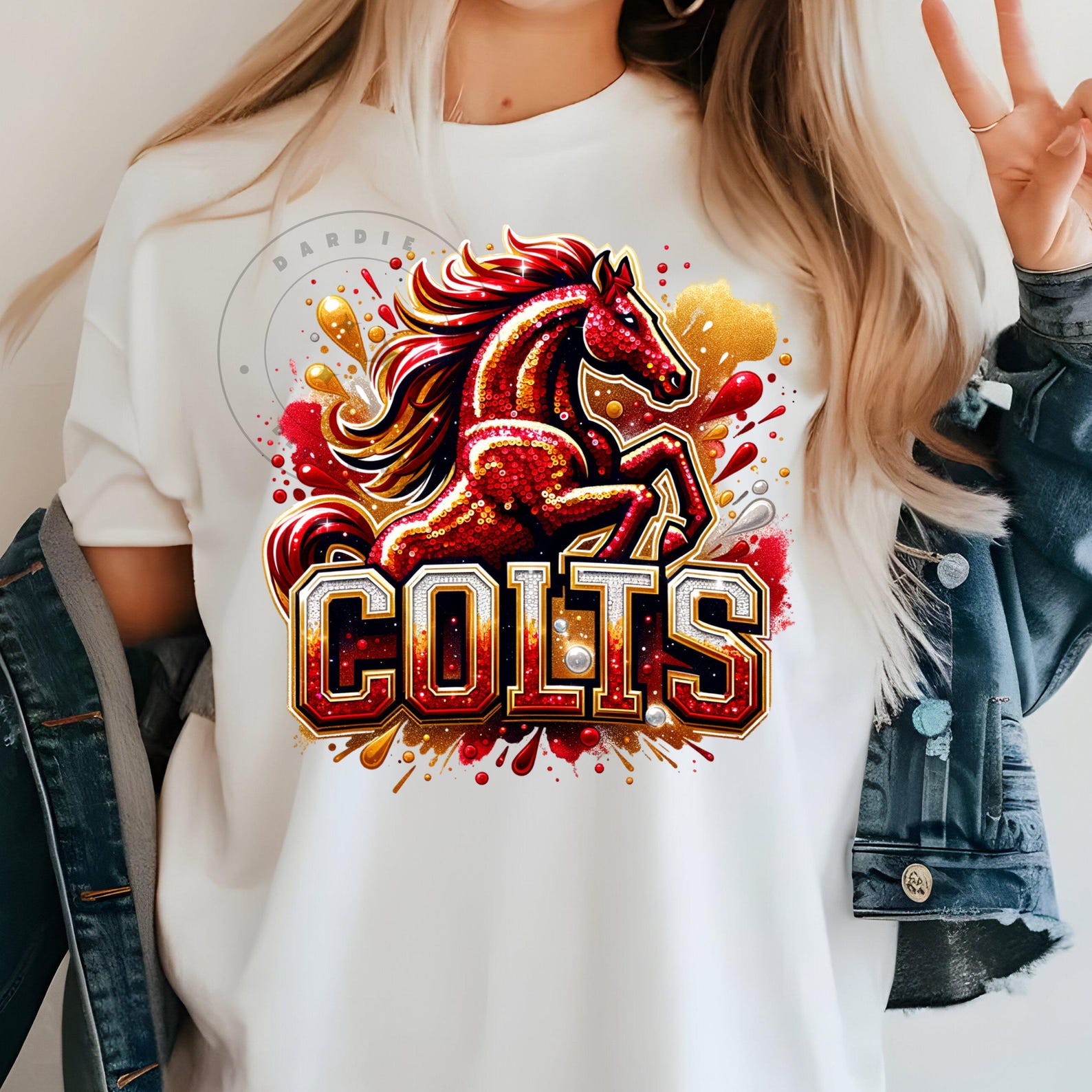 Colts PNG Lion Png Colt Png Bling Glitter Colts School Spirit Png ...