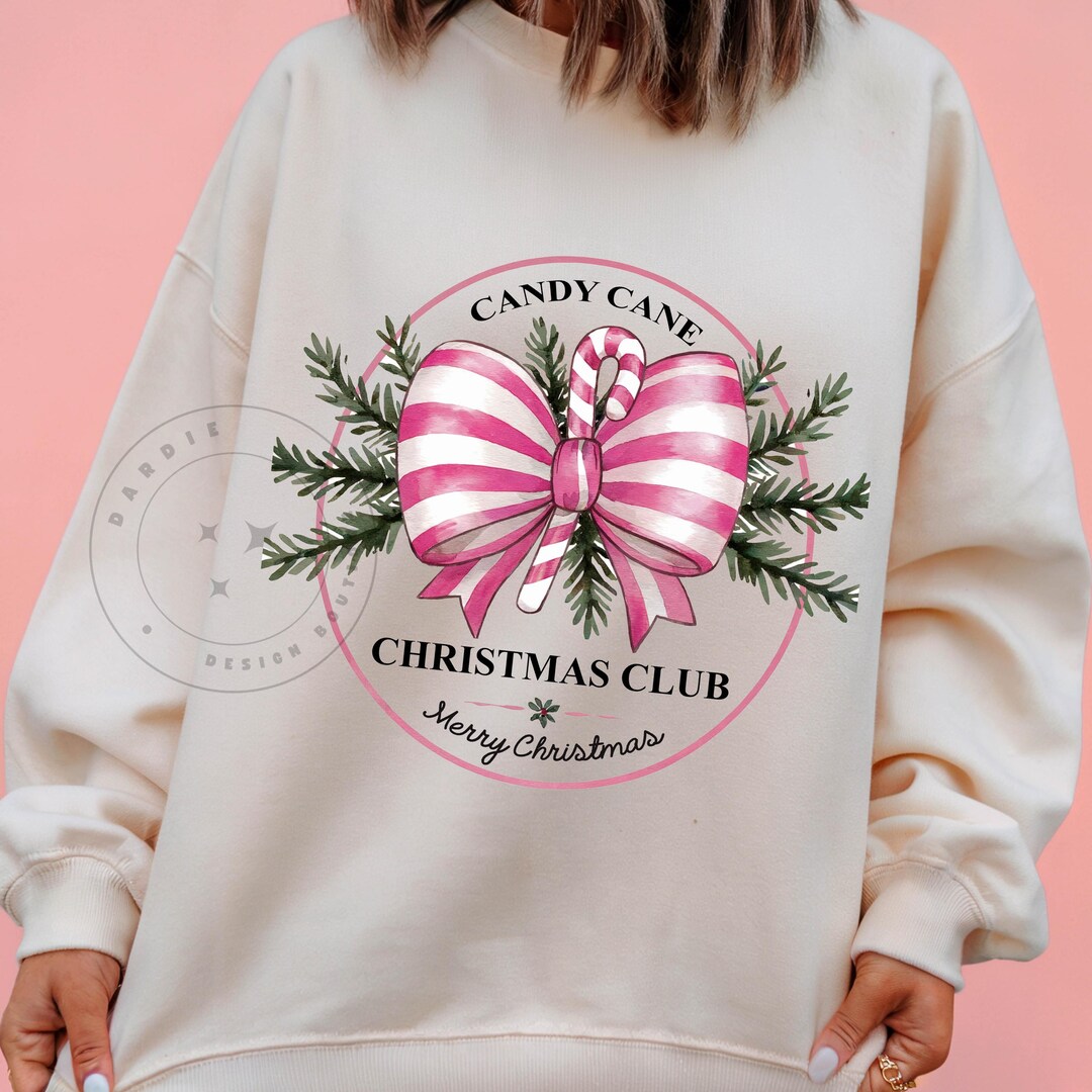 Candy Cane Christmas Club PNG Trending Christmas Sublimation Design Pod ...