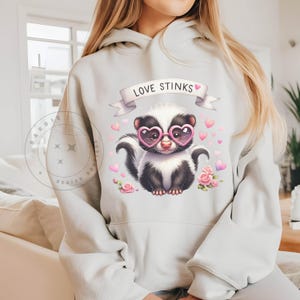 Love Stinks Valentine PNG Skunk Valentine Sarcastic Valentine PNG Shirt ...
