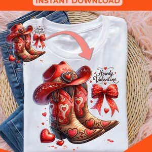 Howdy Valentine PNG Cowgirl Valentine Png Country Western Valentine Png ...