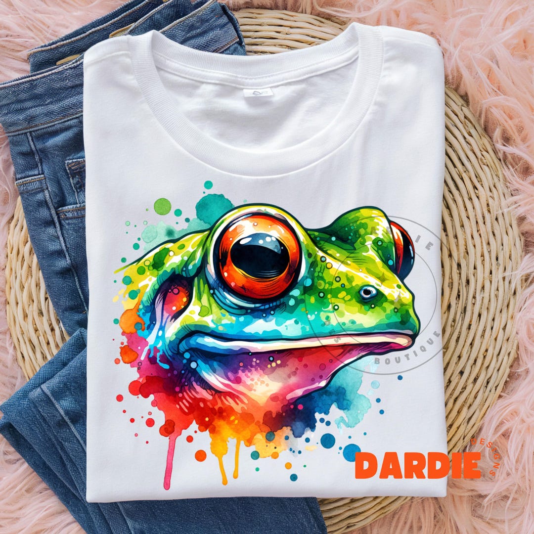 Rainbow Frog Png Coqui Frog PNG Tree Frog Sublimation Design Trending ...