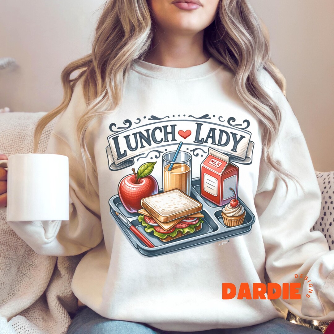 Lunch Lady PNG Elementary School Lunch Png Teacher Shirt Png Apple Png ...