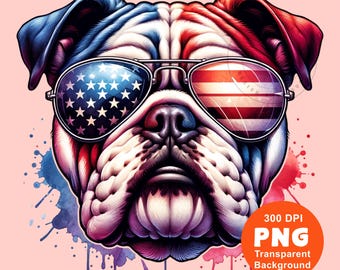 American Flag Pitbull PNG Americana Pitty Bulldog Patriotic Dog 4th of ...