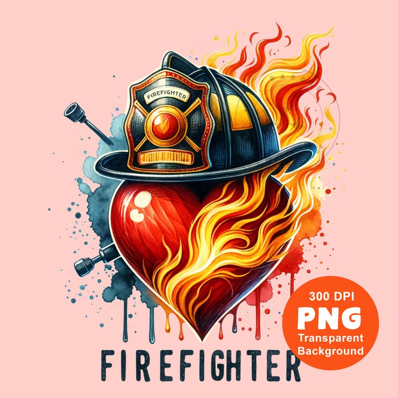 Firefighter PNG Occupation PNG Fireman Shirt Sublimation Design ...