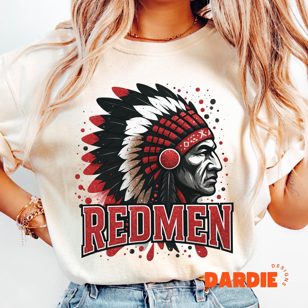 Redmen PNG School Mascot Sports Team Indian Chief Football Baseball ...