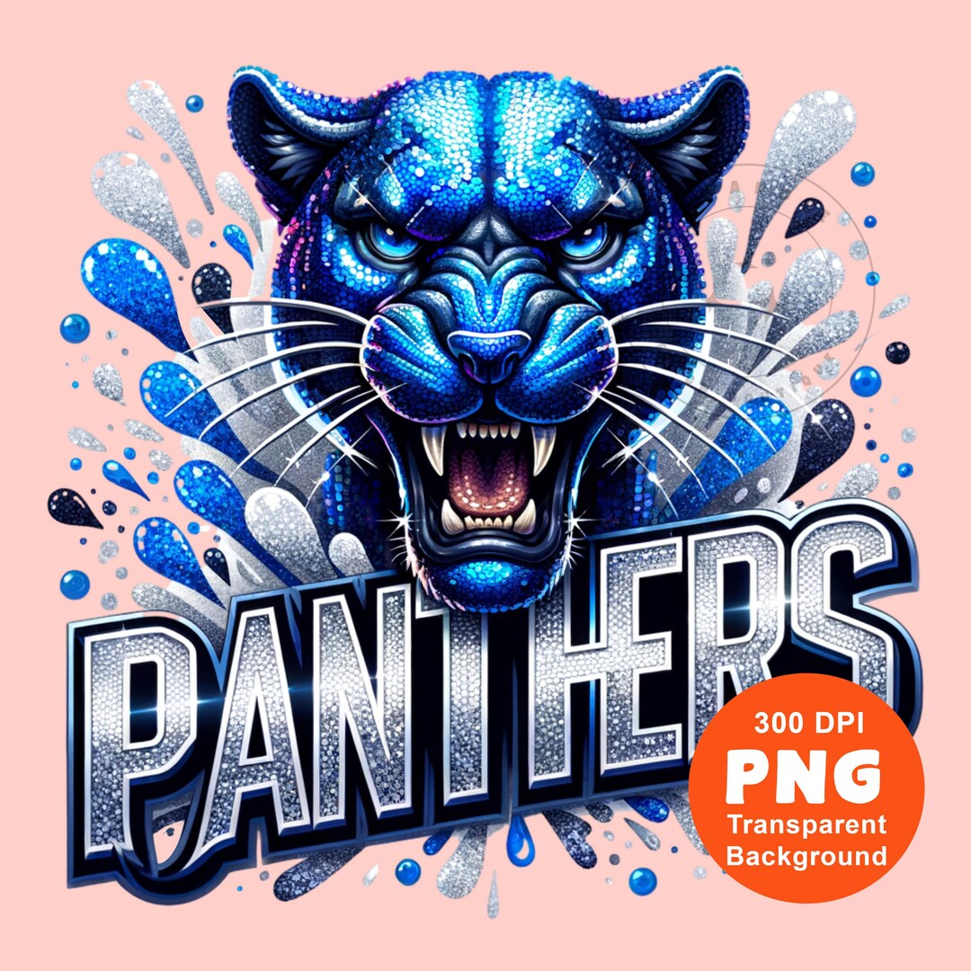 Blue Panthers PNG Panther Mascot Png Sport Png Football Baseball ...