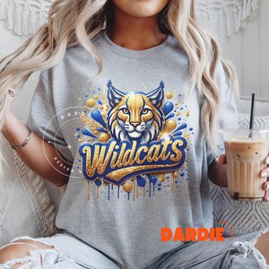 Blue Gold Wildcats PNG Wildcat Mascot Png Sport Png Football Baseball ...