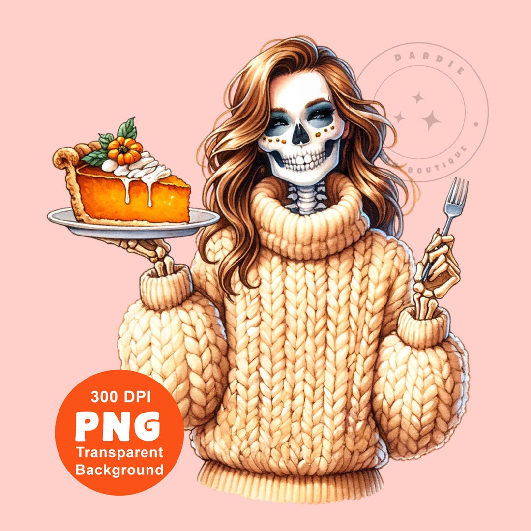 Thanksgiving Skeleton PNG Pumpkin Pie Pumpkin Spice Funny Skeleton Png ...