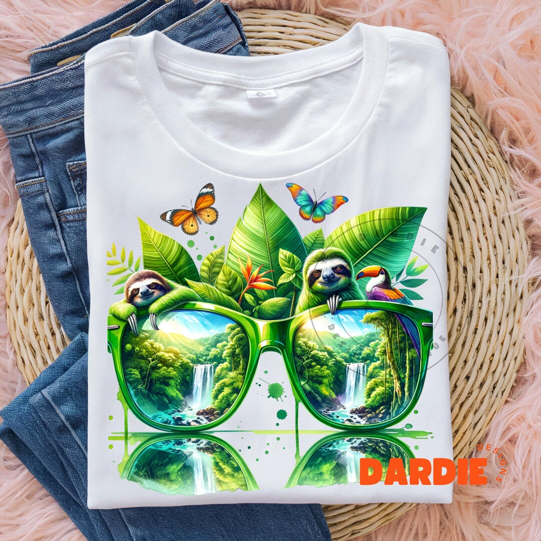 Costa Rica Vacation PNG Rainforest Sloth Tucan Central America Family ...