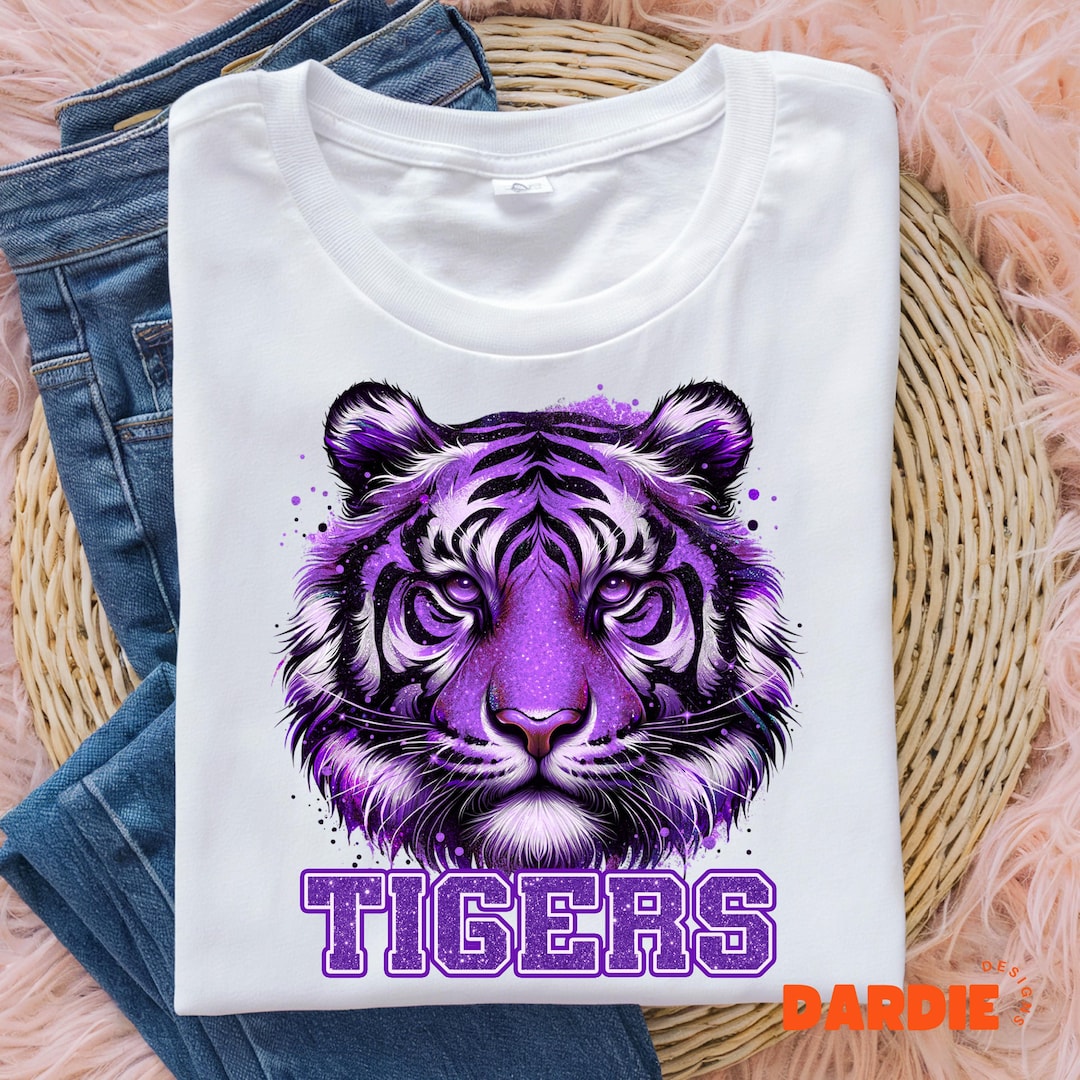 Tigers PNG: Purple White Football Baseball Basketball School Mascot ...