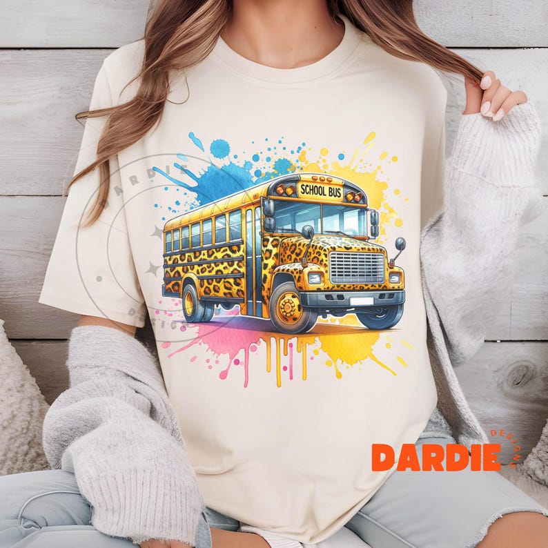 Bus Driver PNG School Bus Png Shirt Design for School Bus Driver ...