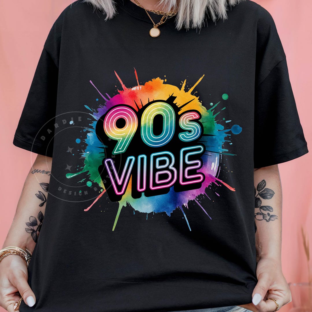 90s Vibe PNG Generation X Png Retro Neon 90s Era Colorful Rainbow 90s ...