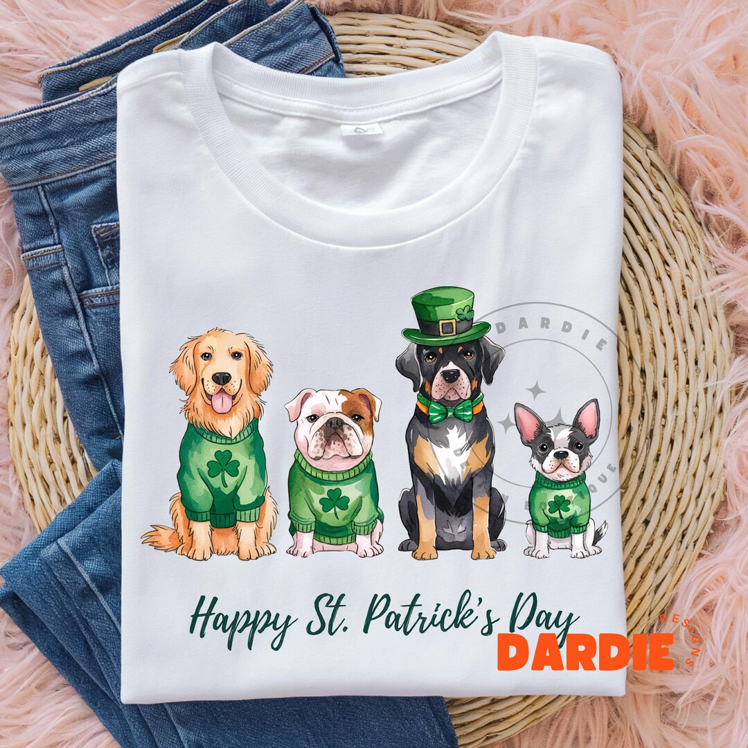 St Patricks Day Dogs PNG Dog Mom Dog Lover St Pattys Png St Patrick's ...