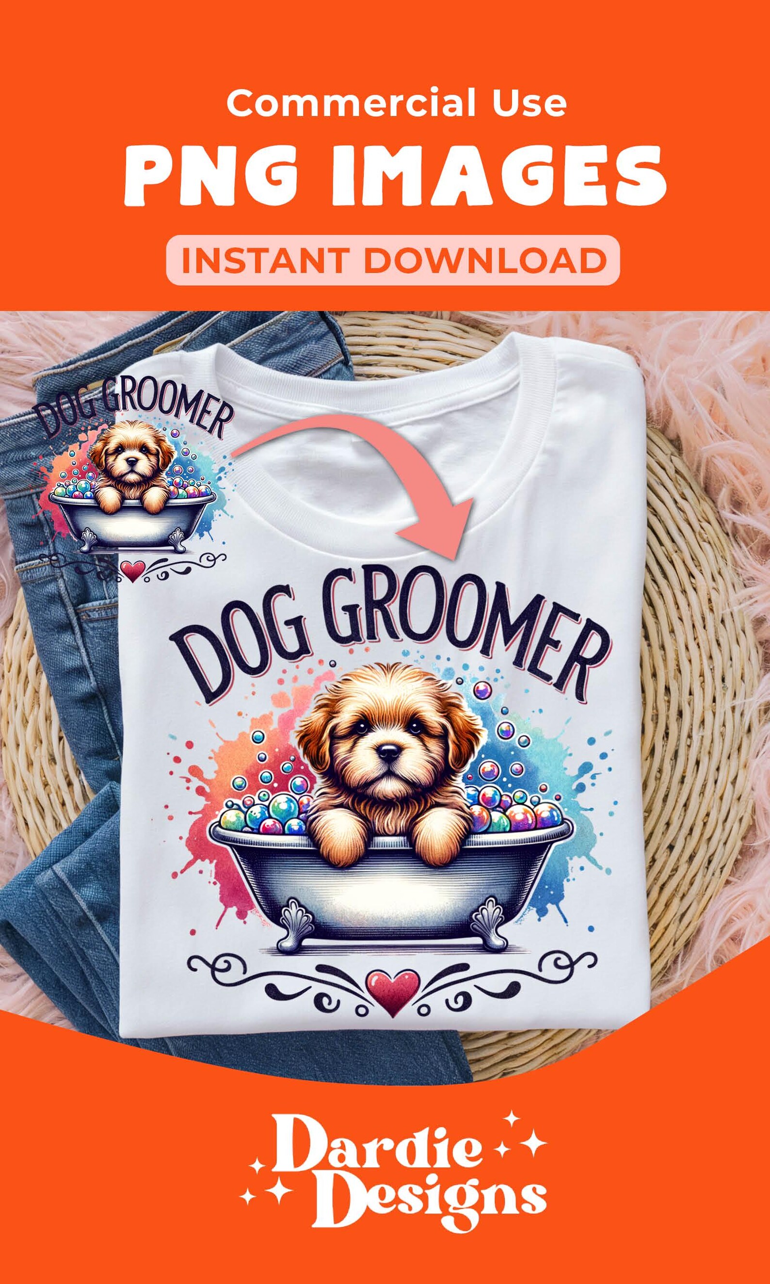 Dog Groomer PNG Pet Groomer Png Dog Lover Boujee Dog Shirt Sublimation ...