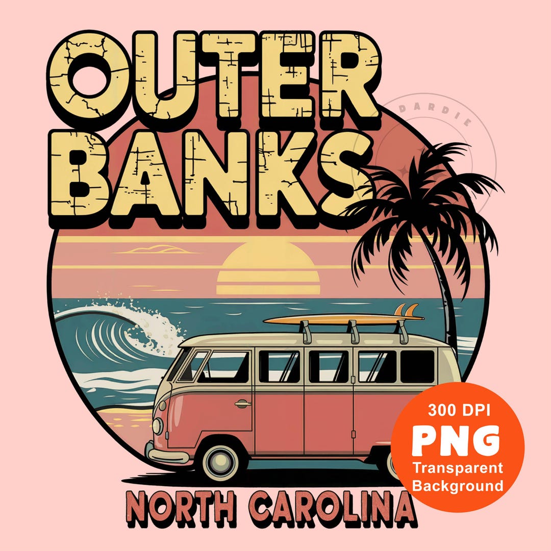 Outer Banks PNG North Carolina Png Van Life, Beach Vibes, Beachy PNG ...
