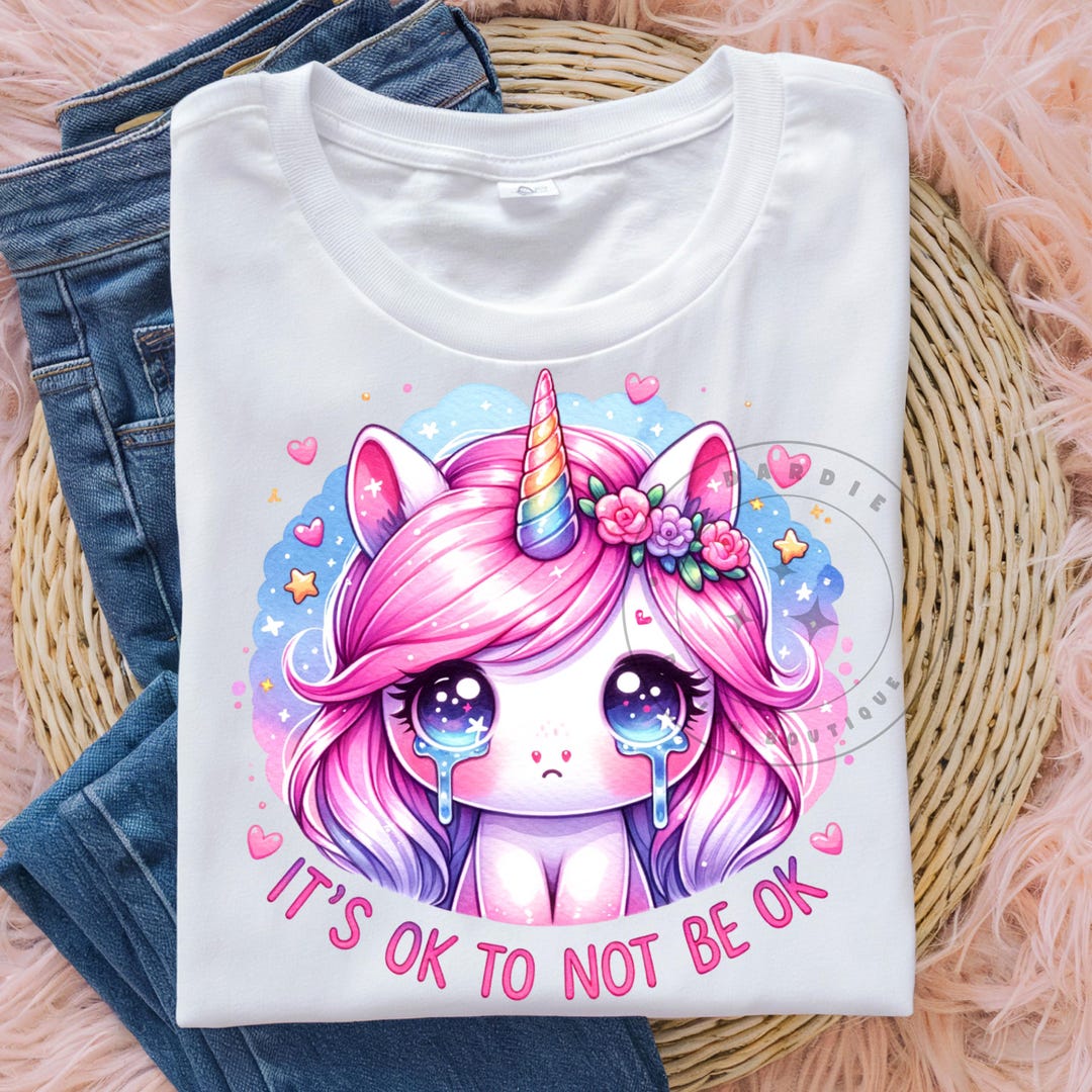 It's Ok to Not Be Ok PNG Unicorn Mental Health Awareness, School ...