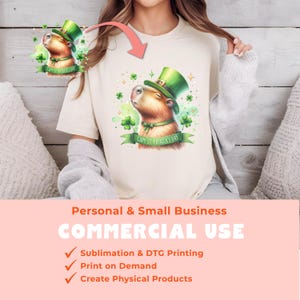 Capy St Patty's Day PNG Capybara St Patrick's Day Png Tshirt ...