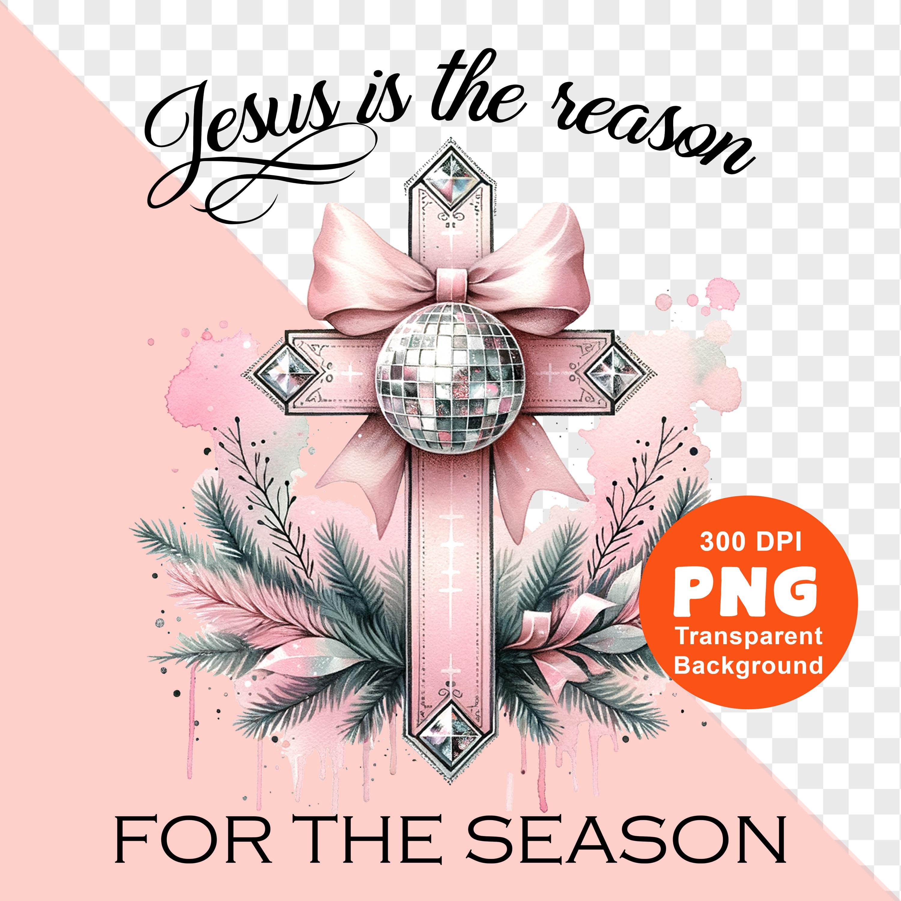 Pretty Coquette Cross PNG Jesus Png Religious Christian Christmas Png ...