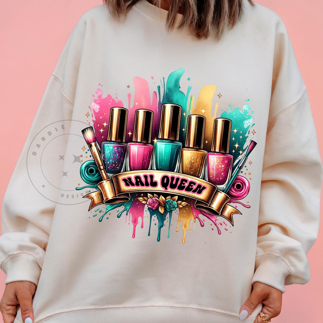 Nail Queen PNG Nail Tech Png Glitter Nail Polish Png Nail Artist Nail ...