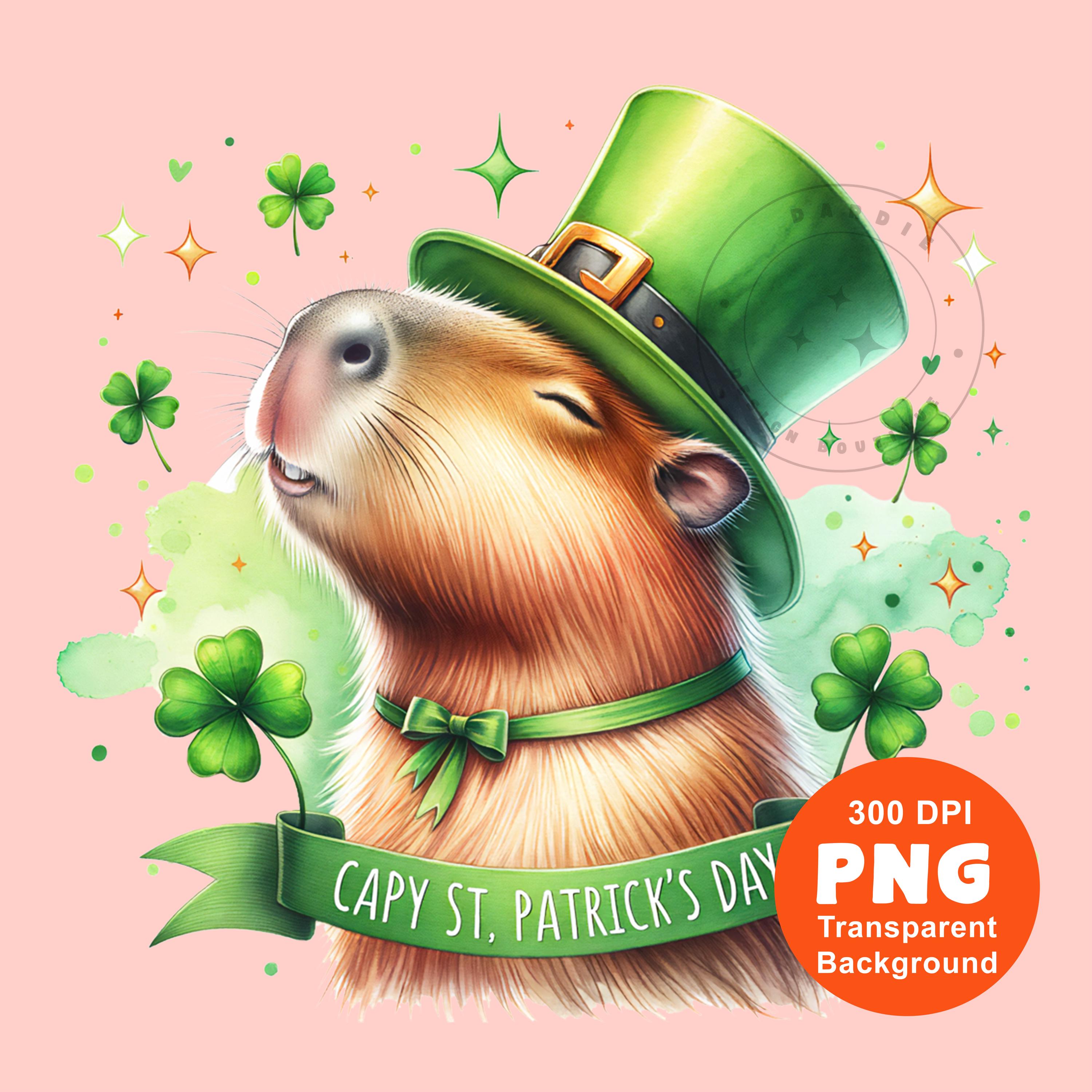 Capy St Patty's Day PNG Capybara St Patrick's Day Png Tshirt ...
