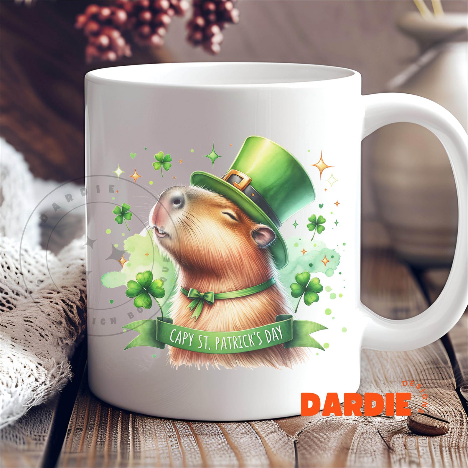 Capy St Patty's Day PNG Capybara St Patrick's Day Png Tshirt ...