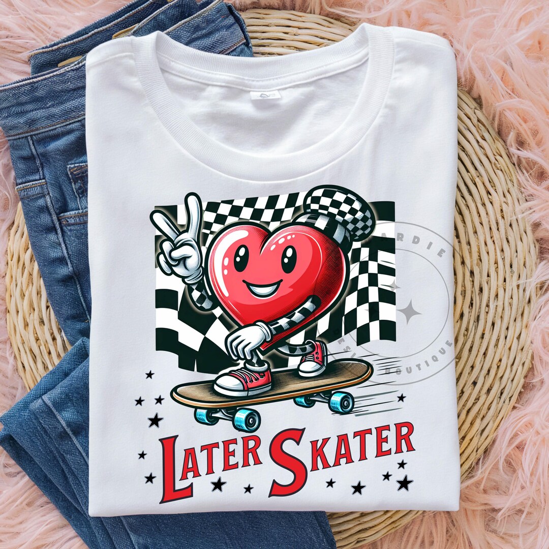 Later Skater PNG Retro Skateboard Png Last Day of School Png ...