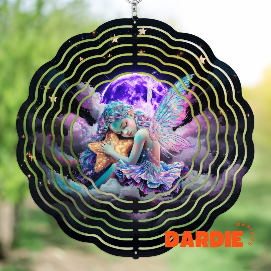Fairy Wind Spinner Sublimation PNG Magical Pixie Garden Decor PNG ...