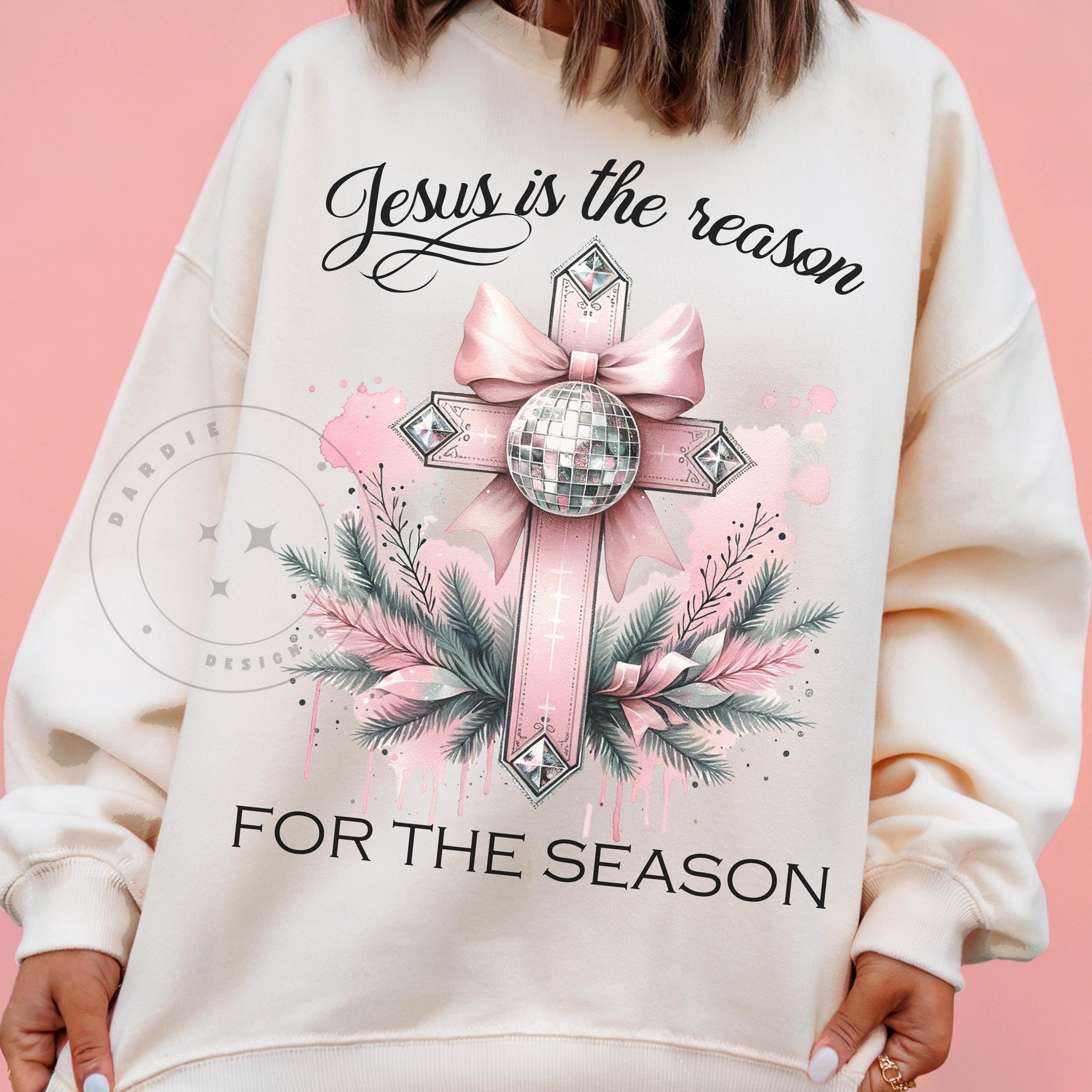 Pretty Coquette Cross PNG Jesus Png Religious Christian Christmas Png ...