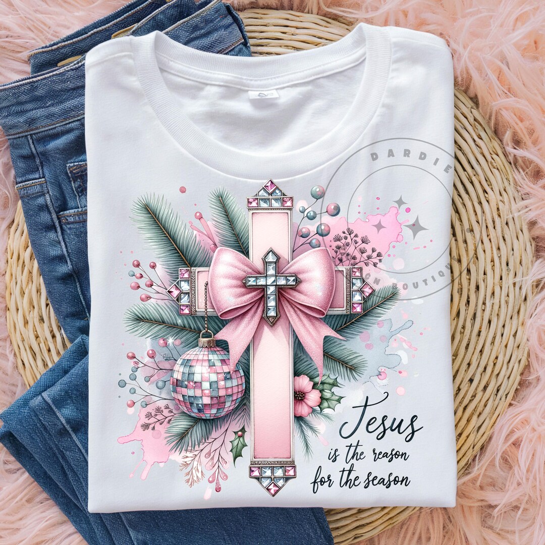 Coquette Cross PNG Jesus Png Religious Christian Christmas Png Jesus is ...