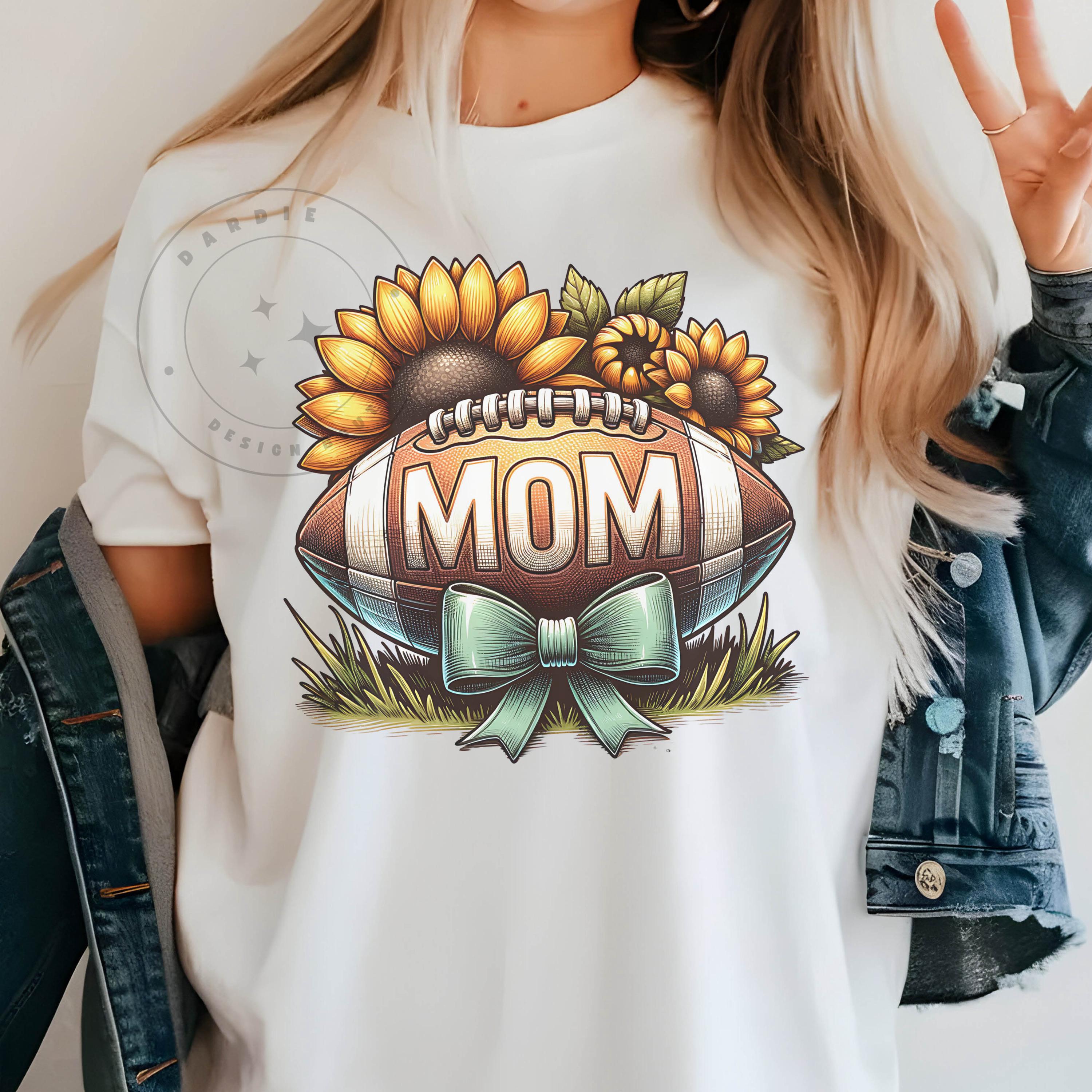 Fall Football Mom PNG Sunflowers Fall Sports Mom Football Era Football ...