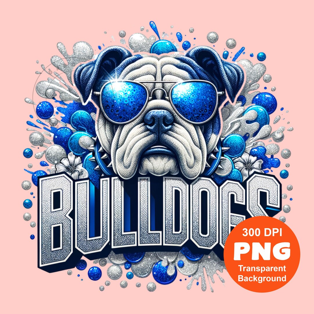 Bulldogs PNG Mascot Png Bulldogs Png Bling Glitter Bulldog School ...