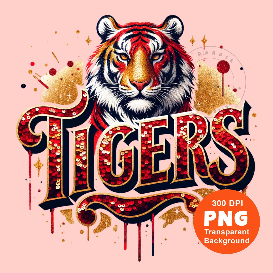 Red Tigers PNG Tiger Mascot Png Sport Png Football Baseball Basketball ...