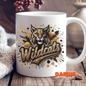 Black Gold Wildcats PNG Wildcat Mascot Png Sport Png Football Baseball ...