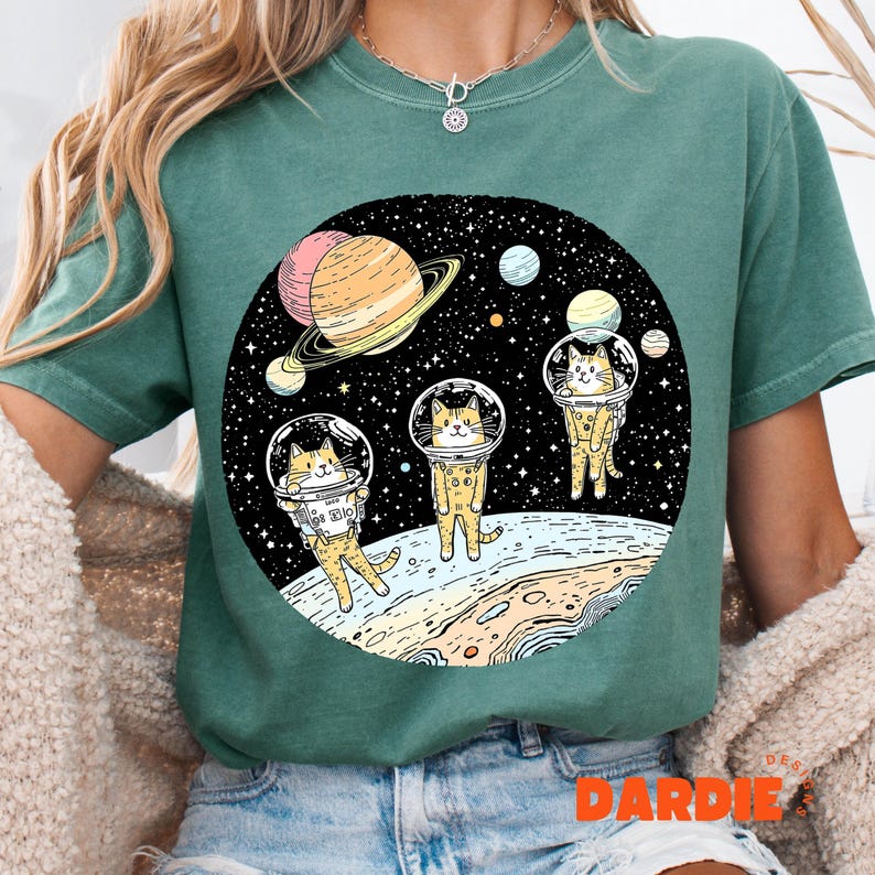 Space Cats PNG Funny Cat Shirt Png Cat Mom Cat Lover Clipart Png Cat ...