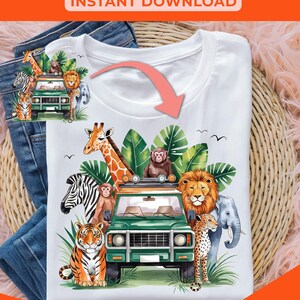 Safari Animals PNG Lion Zebra Giraffe Jungle Zoo Animals PNG ...
