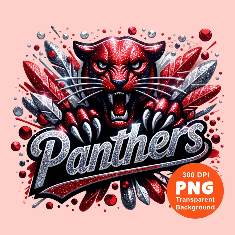 Red Panthers PNG Panther Mascot Png Sport Png Football Baseball ...