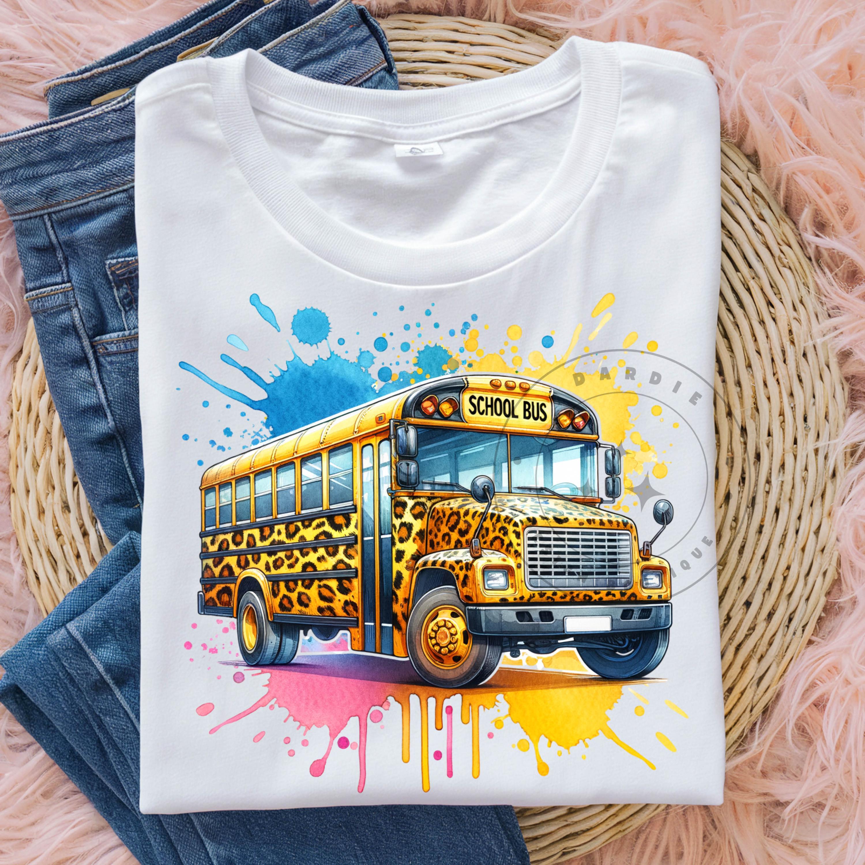 Bus Driver PNG School Bus Png Shirt Design for School Bus Driver ...