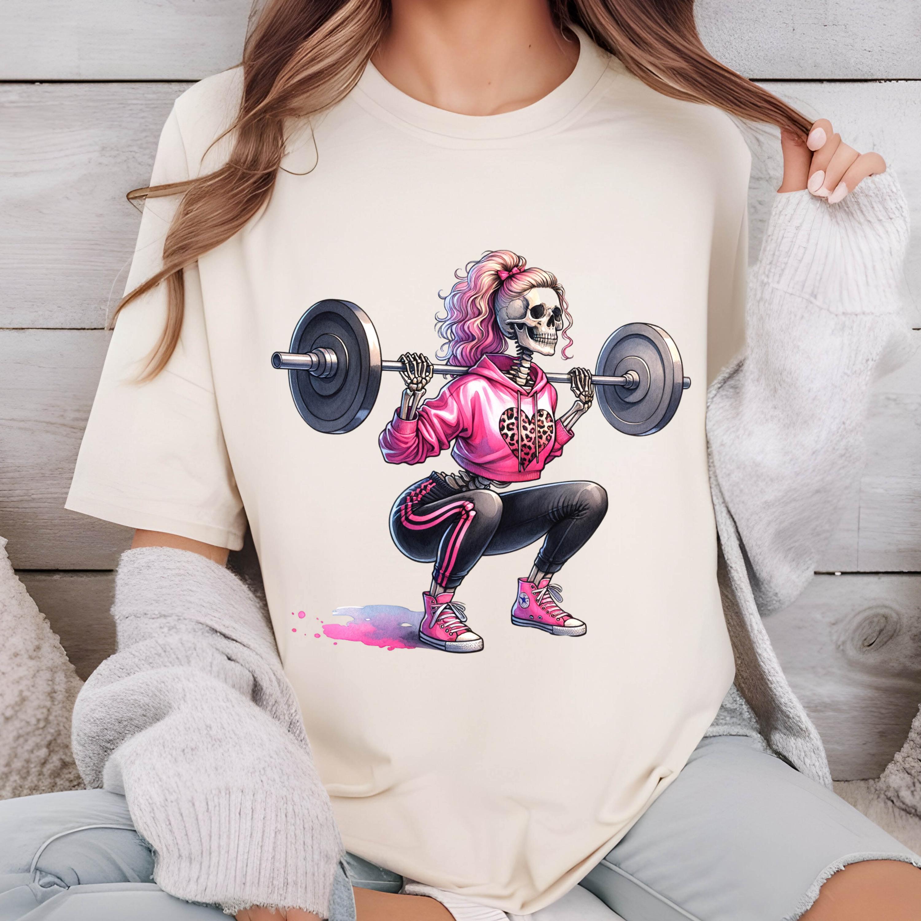 Weight Lifting Skeleton PNG Cute Workout Gym Rat Personal Trainer ...
