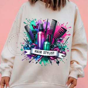 Hair Stylist PNG Hair Tech Png Hair Salon Png Hairdresser Sublimation ...