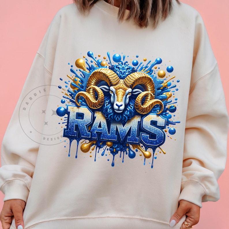 Rams PNG Mascot Png Blue Glitter Png Game Day Png Sport Png Football ...