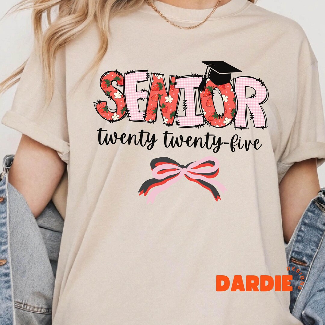 Senior 2025 Graduation PNG Twenty Twenty Five Senior Pink Coquette ...
