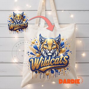 Blue Gold Wildcats PNG Wildcat Mascot Png Sport Png Football Baseball ...