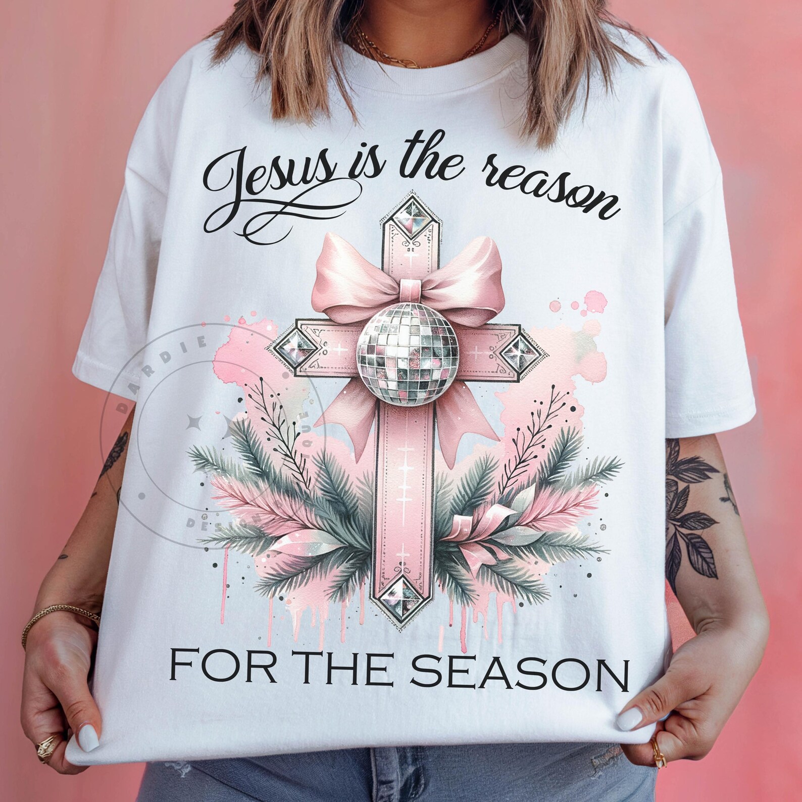 Pretty Coquette Cross PNG Jesus Png Religious Christian Christmas Png ...