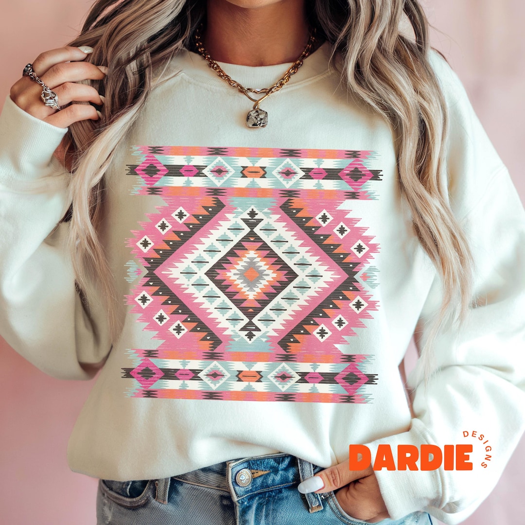 Boho Aztec PNG Country Western Southwestern Tribal Sublimation Design Rustic Cowgirl Clipart ...