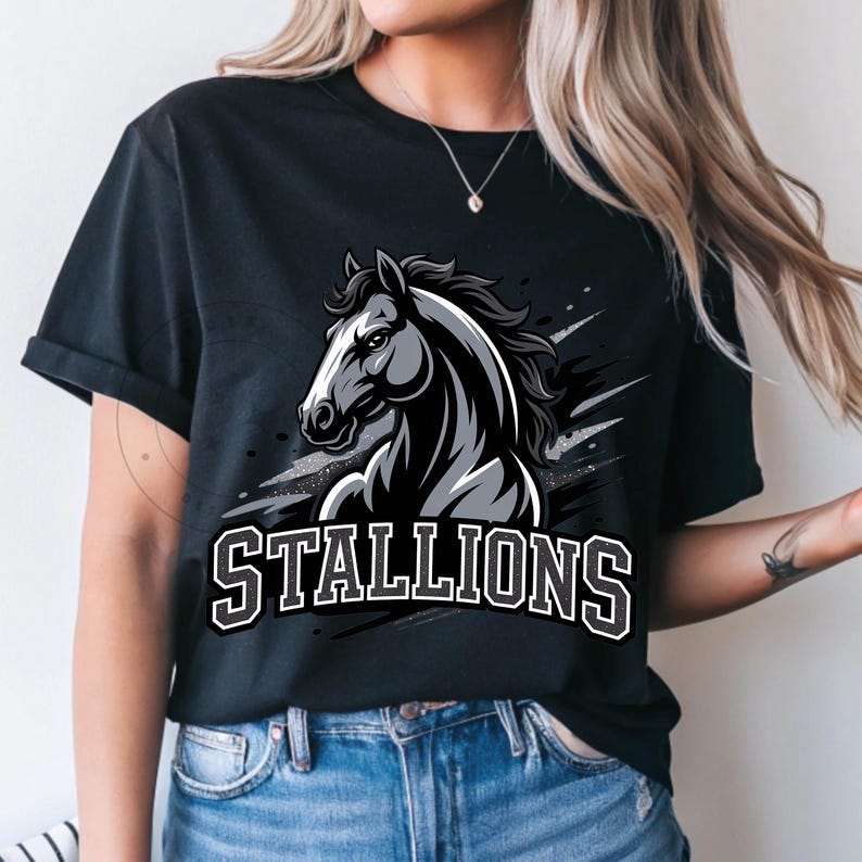 Stallions Mascot PNG Horse School Spirit Football Basketball Baseball ...