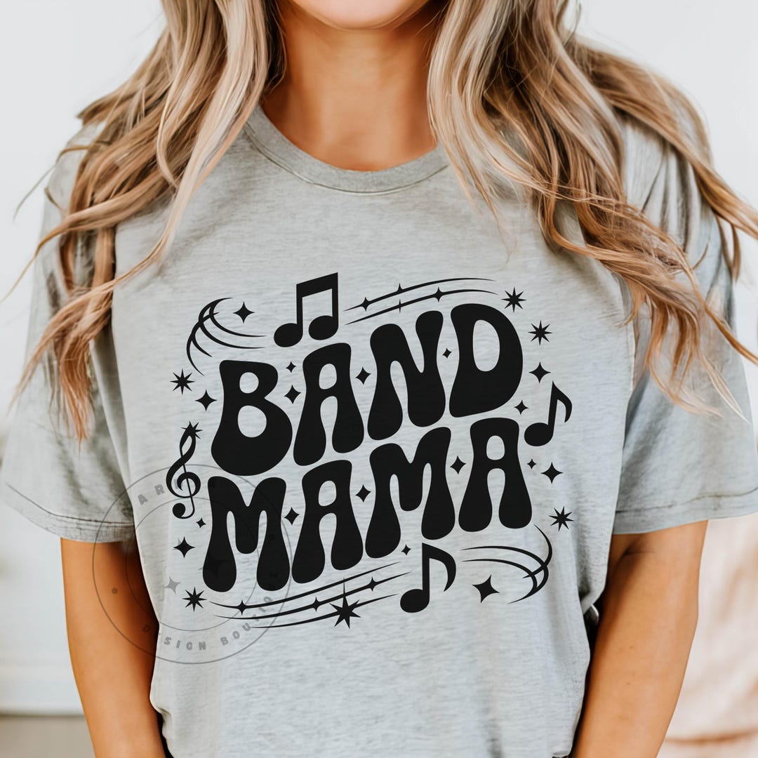 Cool Band Mama PNG 80s 90s Vintage Cool Mama Band Tshirt Design Musical ...